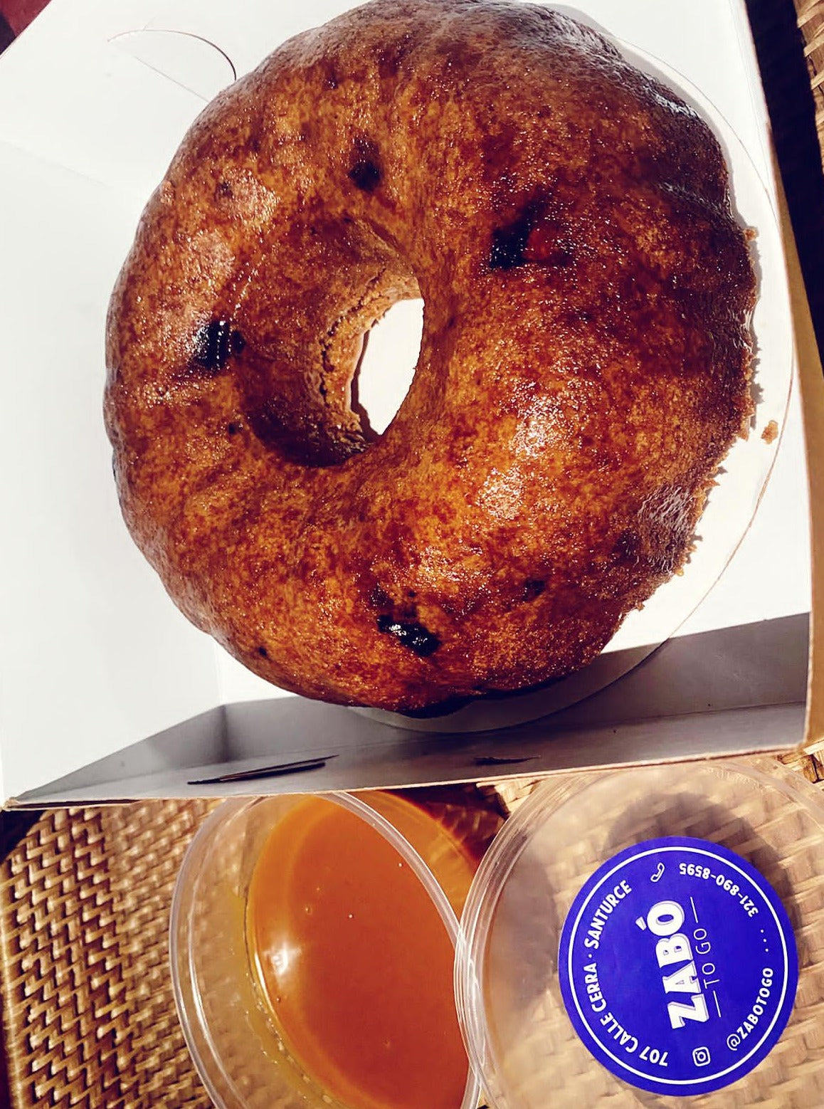 Apple Walnut Calvados Cake with Caramel Sauce – Zabo To Go